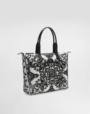 Dolce & Gabbana Majolica-print Nylon Shopping Bag - Multicolor
