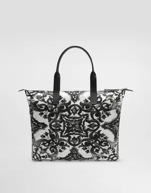 Dolce & Gabbana Majolica-print Nylon Shopping Bag - Multicolor