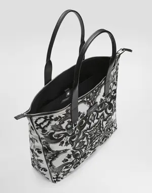 Dolce & Gabbana Majolica-print Nylon Shopping Bag - Multicolor