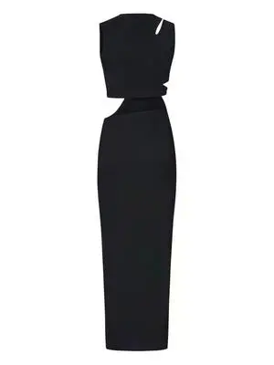 AMAZUIN Twisted Cut-out Midi Dress