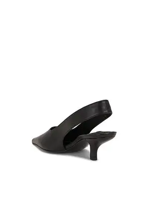 TOTEME Classic Leather Slingback - Black