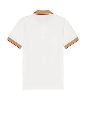 Burberry Collar Slim Fit Polo - Chalk