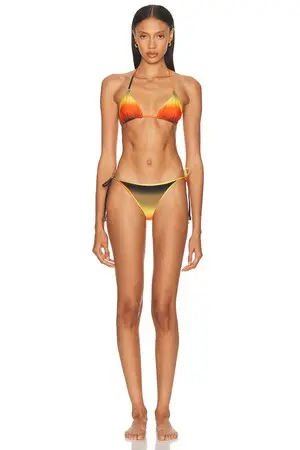 Attico Triangle Swimsuits