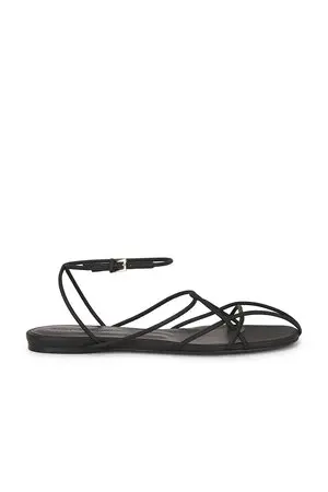 Women's Black Flat Sandals