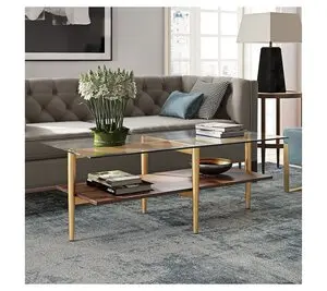 HUDSON&CANAL Otto 47 Wide Coffee Table With M Df Shelf - One-color