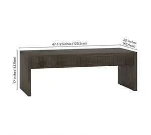HUDSON&CANAL Lawrence 48' Wide Rectangular Coff Ee Table