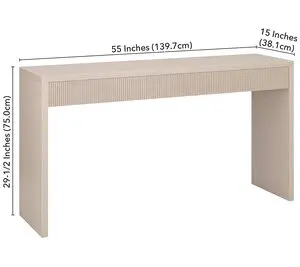 HUDSON&CANAL Lawrence 55' Wide Rectangular Cons Ole Table