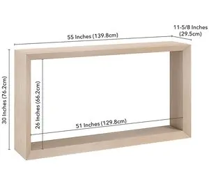 HUDSON&CANAL Osmond 55' Wide Rectangular Consol E Table