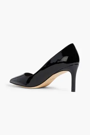 STUART WEITZMAN Leigh 75 Patent-leather Pumps - Black