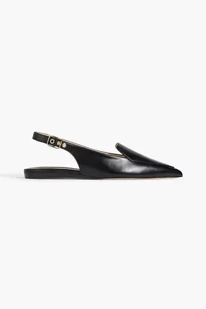 STUART WEITZMAN Ryder Leather Slingback Flats