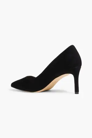 STUART WEITZMAN Leigh 75 Suede Pumps - Black