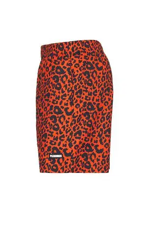 PLEASURES Leopard Active Shorts