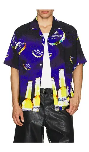 PLEASURES Cerveza Camp Shirt