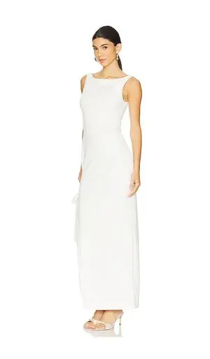 MORE TO COME Riona Maxi Dress With Tie Detail Slit