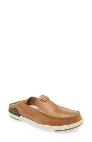 Olukai Kakaha Leather Slip-on Loafer - Fox / Fox
