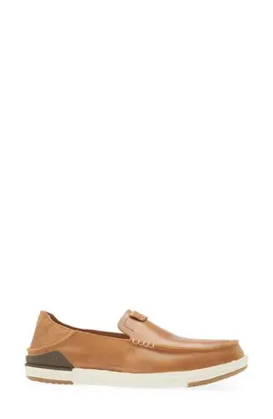 Olukai Kakaha Leather Slip-on Loafer - Fox / Fox