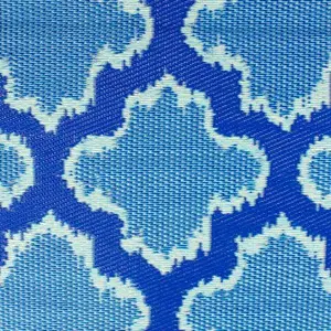 NORTHLIGHT 4' X 6' Quatrefoil Rectangular Outdoor Area Rug
