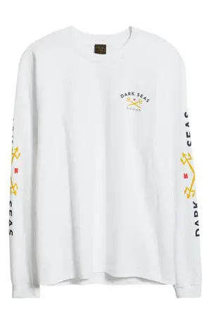 DARK SEAS Headmaster V3 Long Sleeve Graphic T-shirt - White