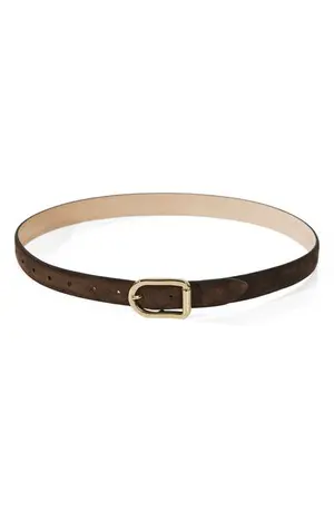 DEHANCHE Mija Suede Belt Chocolate/ Gold