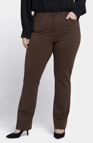NYDJ Straight Leg Pants - Coffee Bean