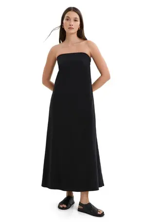 MARCELLA Aine Cotton & Linen Voile Dress