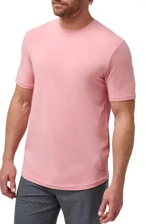Travis Mathew Cloud Crewneck T-shirt Blush