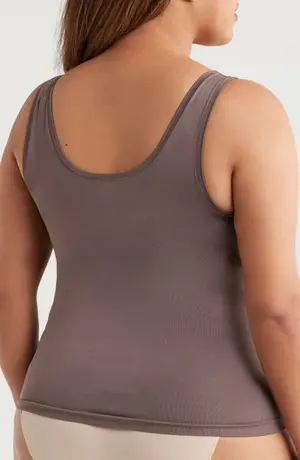 Nordstrom Seamless Layering Tank - Grey Plum