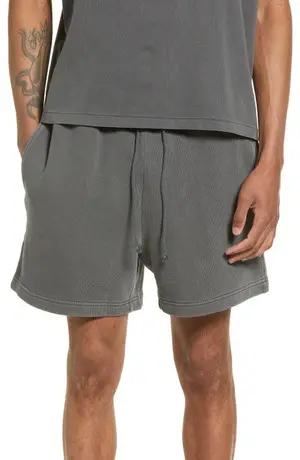 ELWOOD Organic Cotton Brushed Terry Sweat Shorts - Grey