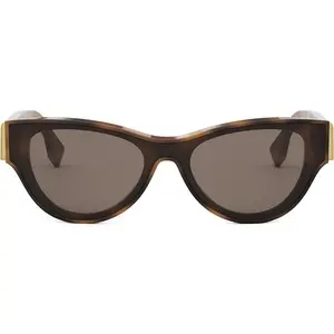 Fendi 53mm Cat Eye Sunglasses - Blonde Havana/brown