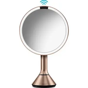 SIMPLEHUMAN 8-inch Sensor Rechargeable Tabletop Mirror - Rose Gold