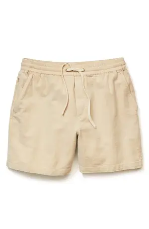 Marine Layer Saturday 6-inch Drawstring Beach Shorts - Sand