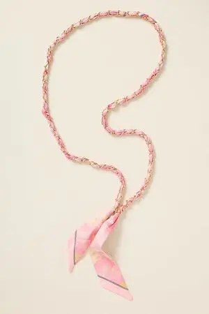 MIAMI CHAINS & CO. Silk Crossbody Phone Chain - Pink Champagne