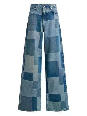 Essentiel Antwerp Patchwork Loose Leg Jeans