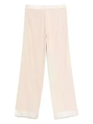D.exterior Contrast-trim Trousers