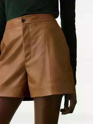 Ralph Lauren Tailored Leather Shorts