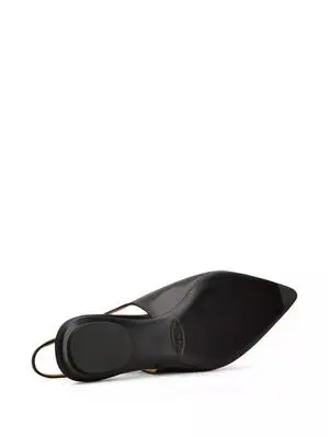 TOD'S Leather Flat Pumps - Black