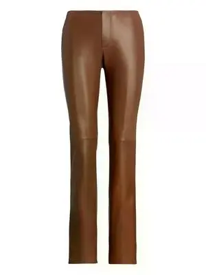 Women's Ankle Length Leather Pants