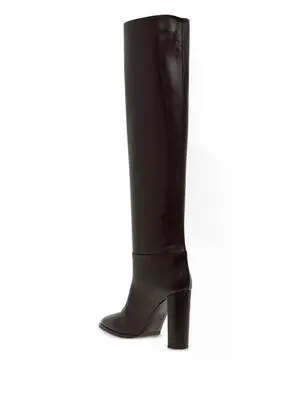 LE SILLA 110mm Elsa Block-heel Leather Boots - Black
