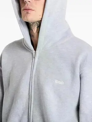 Rhude Classic Full-zip Hoodie - Grey