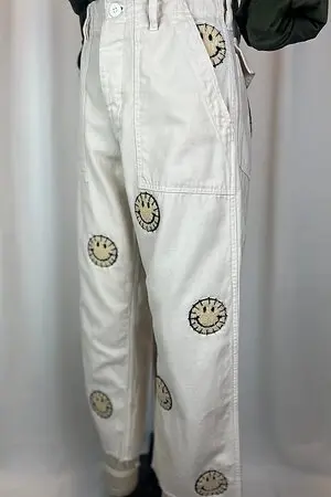 Rank & Sugar Vintage Army Pants - White