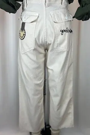 Rank & Sugar Vintage Army Pants - White