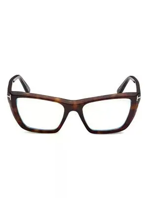 TOM FORD Cat-eye Frame Eyeglasses - Brown