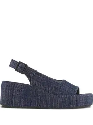 HOGL 65mm Denim Platform Sandals