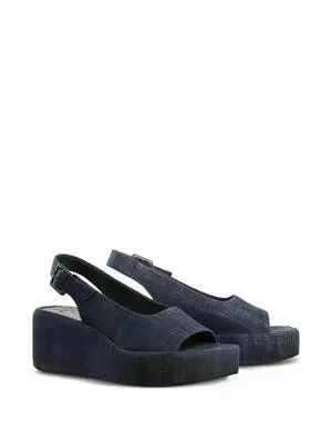 HOGL 65mm Denim Platform Sandals