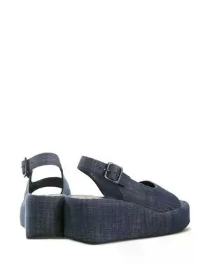 HOGL 65mm Denim Platform Sandals