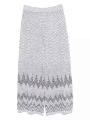 D.exterior Chevron Knit Trousers