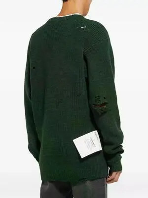 Vetements Distressed-effect Wool Sweater