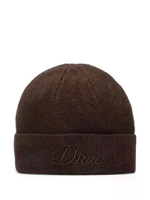 DIME Cursive Beanie - Brown