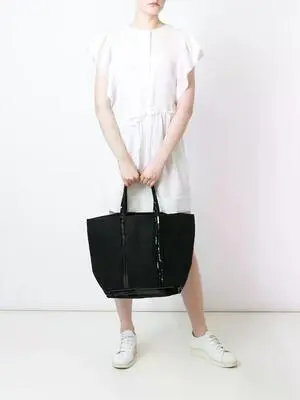 Vanessa Bruno Sequin Trimmed Shopper Tote - Black