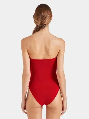 Hunza G Dolly Swimsuit - Red Gingham